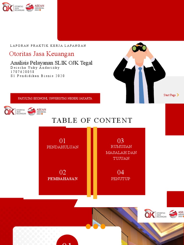 Laporan PKL OJK - Deischa Yuky A | PDF