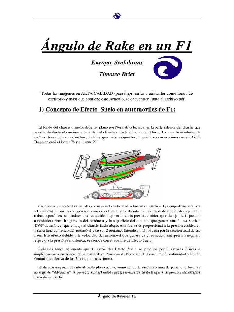 Rake en F1 - Enrique Scalabroni PDF | PDF | Formula Uno | Coche