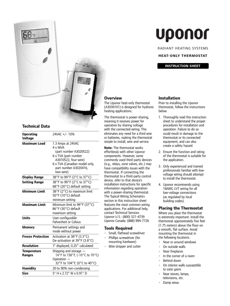 Uponor A3030101 Manual PDF | PDF