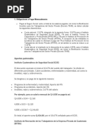 Porcentajes IGSS - INTECAP.ILTRA | PDF | Pensión | Guatemala