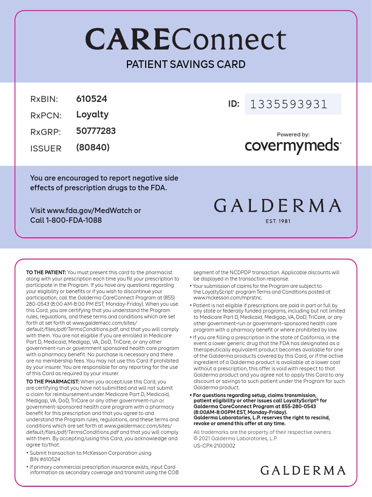 Galderma Care Card | PDF
