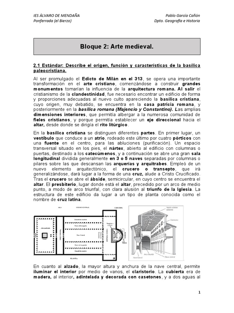 Bloque 2 Arte Medieval | PDF