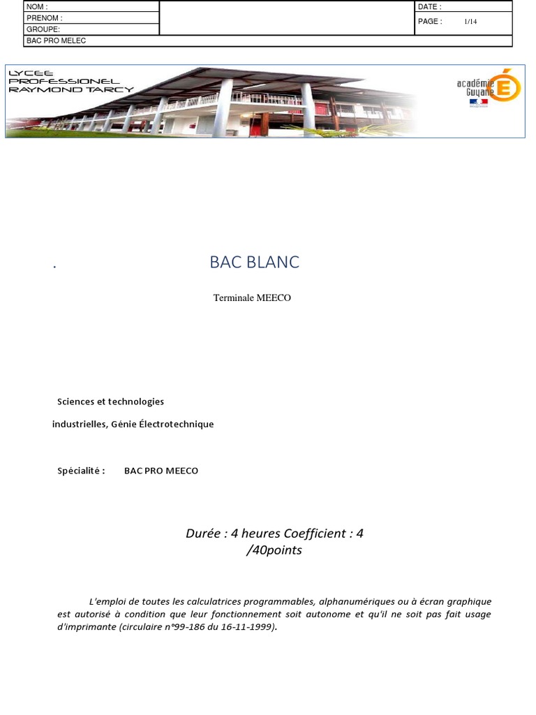 Bac Blanc PDF | PDF
