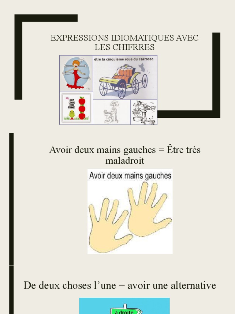 Expressions idiomatiques et chiffres | PDF