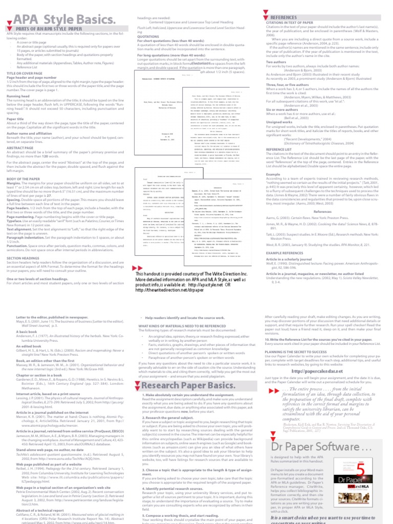 A Comprehensive Guide To Apa Style Formatting Key Elements For