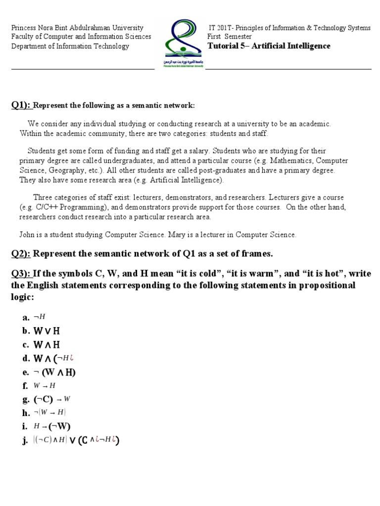 Tutorial-5 - AI | PDF