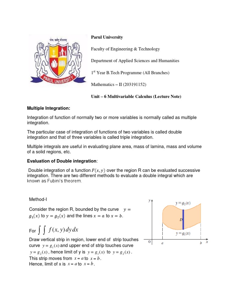 Unit-6 Multivariable PDF | PDF