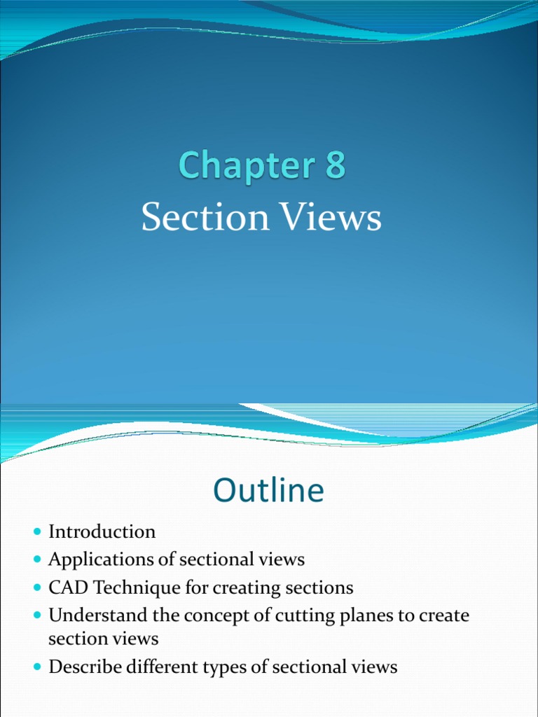 Chapter - 8 - Section Views PDF | PDF