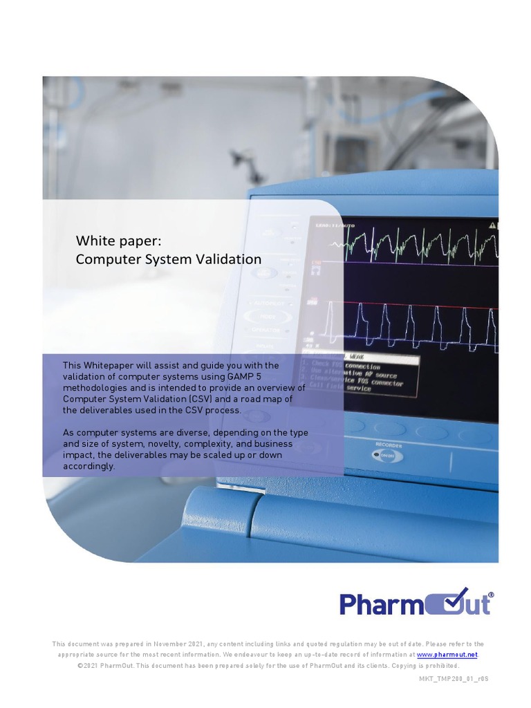 White Paper Computer System Validation | PDF