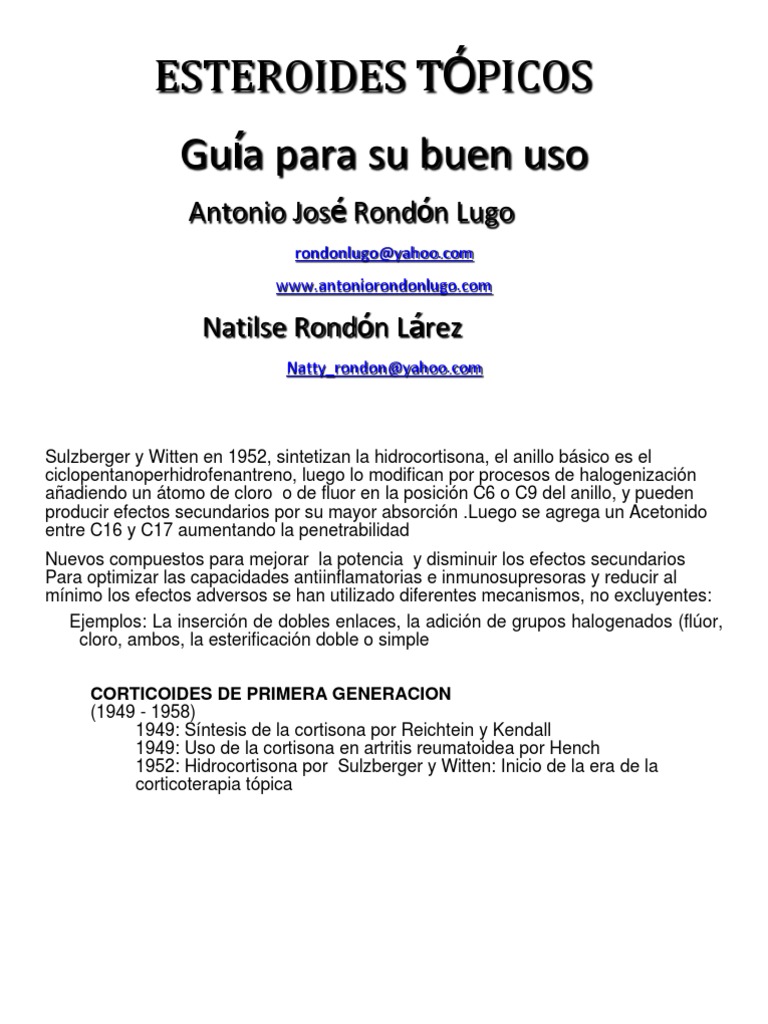 Esteroides tópicos: Guía para su buen uso