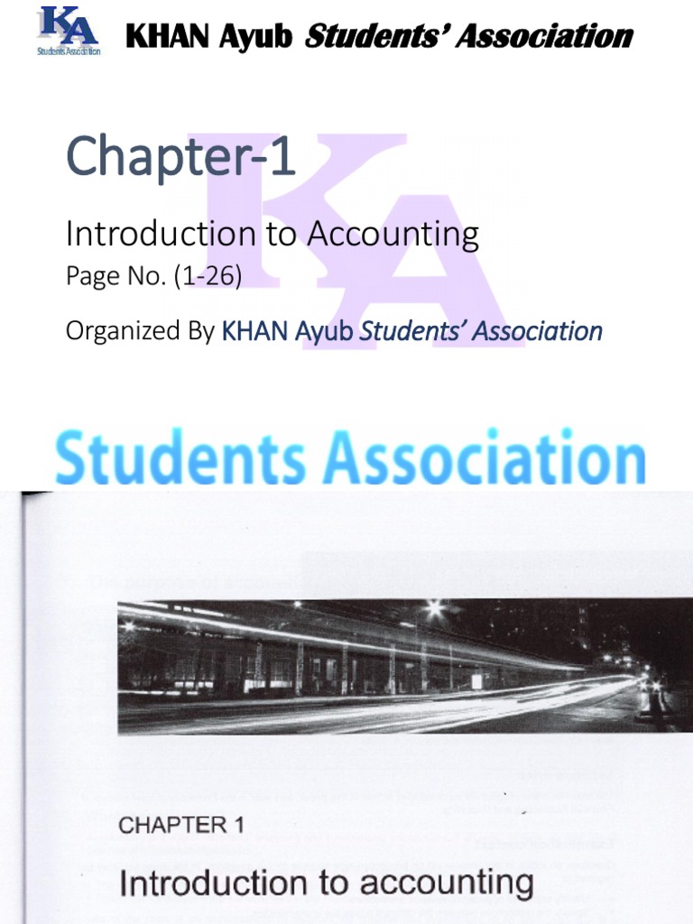 Accounting (Chapter-1) PDF | PDF Accounting (Chapter-1) PDF | PDF