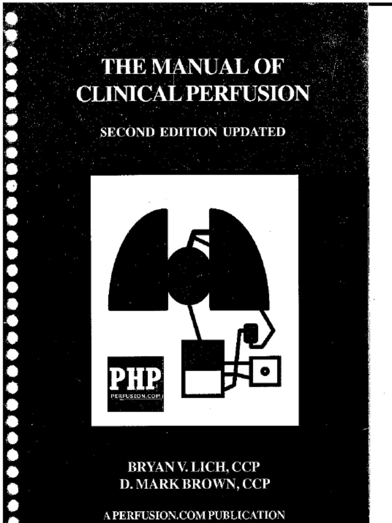 The Manual of Clinical Perfusion by Coll. PDF | PDF