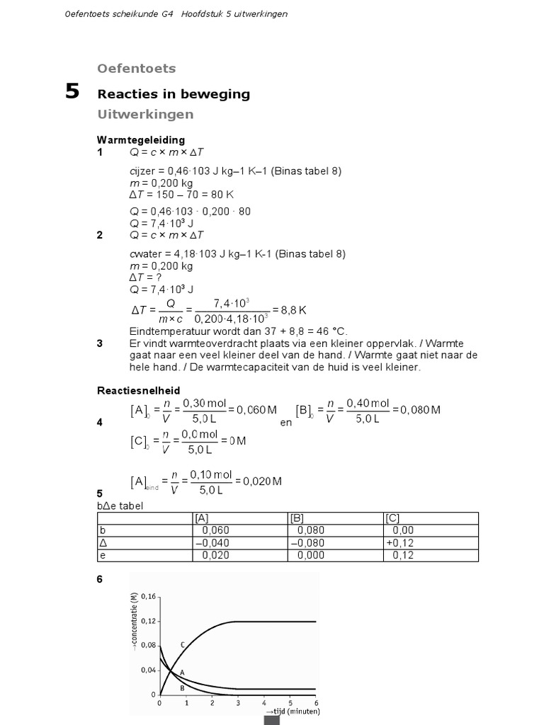 G4 Oefentoets SK H5 Uitwerkingen | PDF