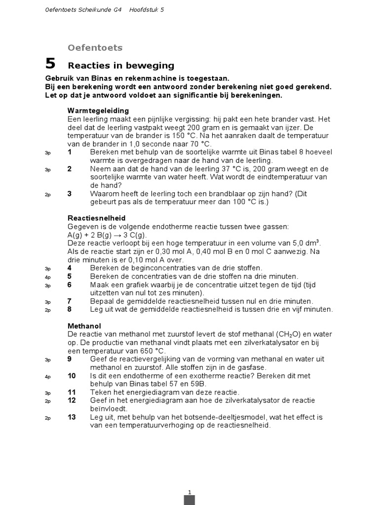 G4 Oefentoets SK H5 | PDF