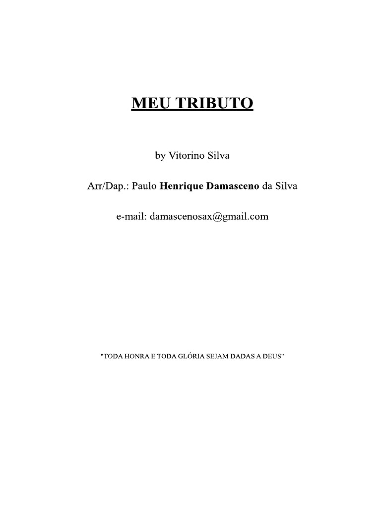 Meu Tributo - Grade PDF | PDF