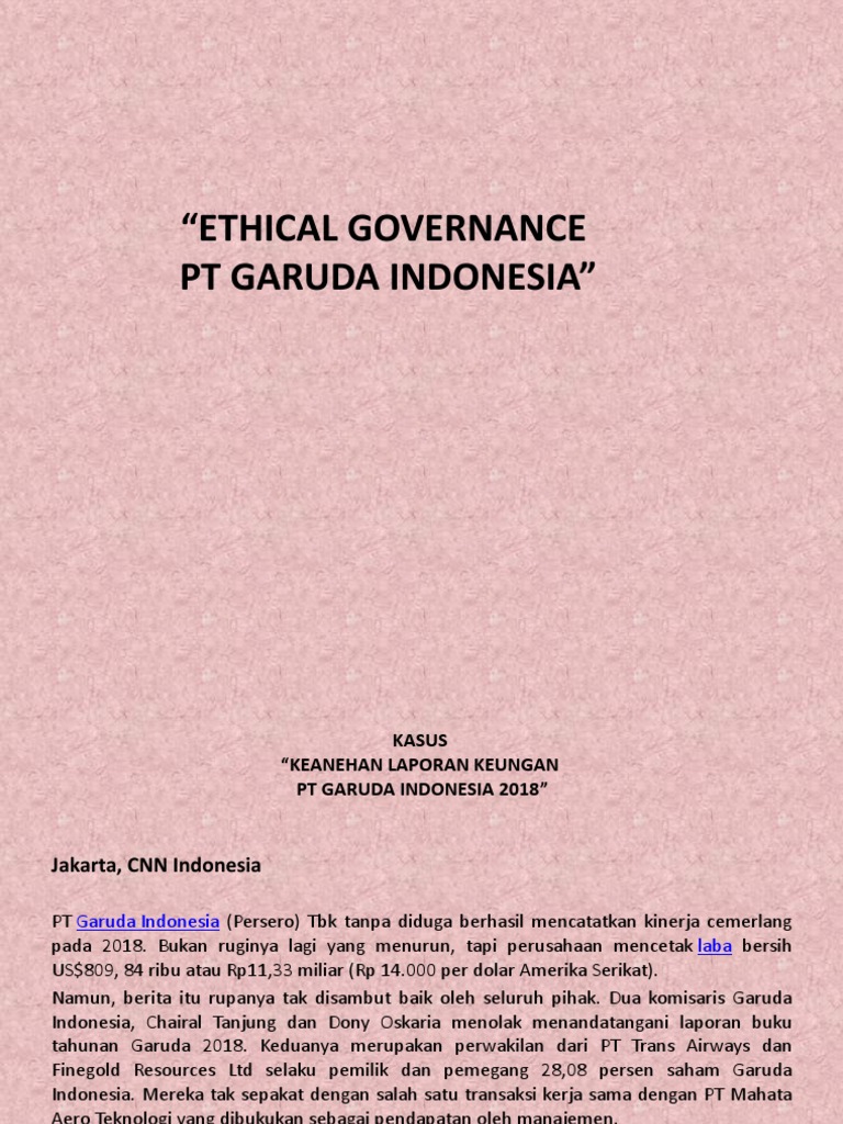 Case Study_Garuda Indonesia.pptx | PDF