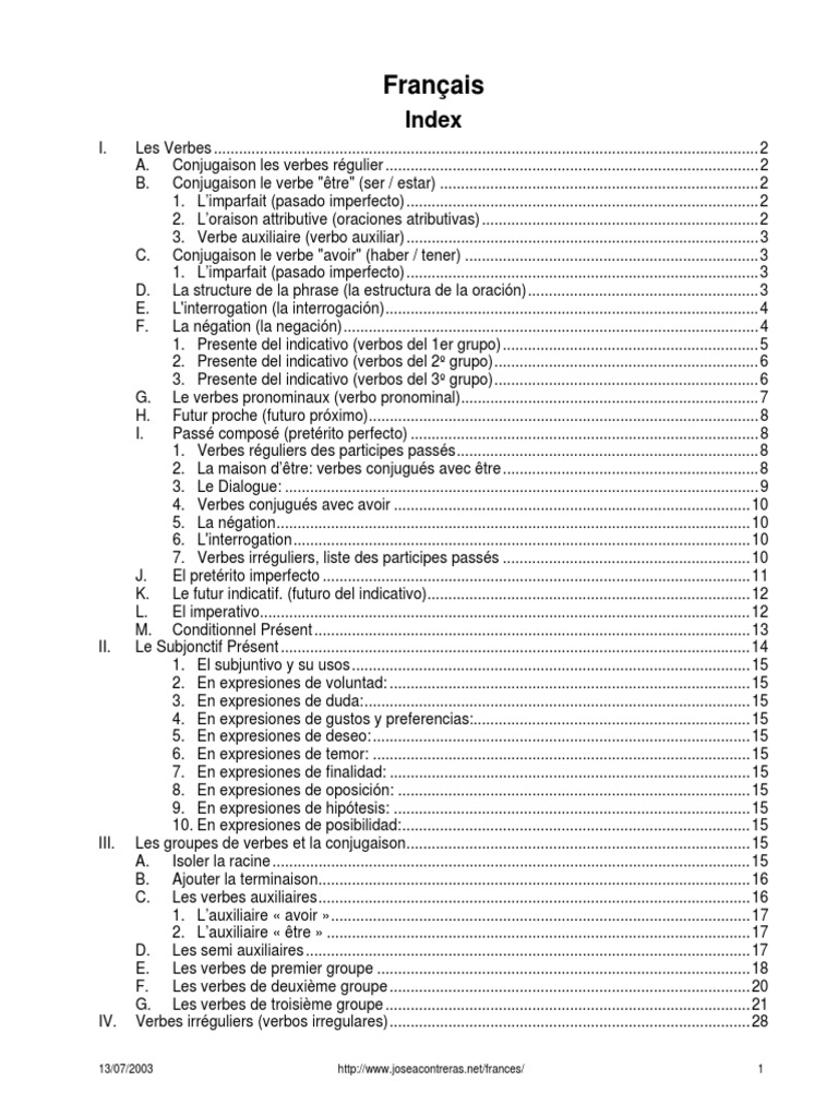Guia para Aprender Frances PDF | PDF