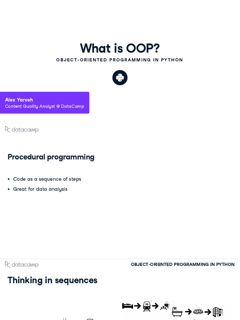 chapter1-OOP Fundamentals PDF | PDF