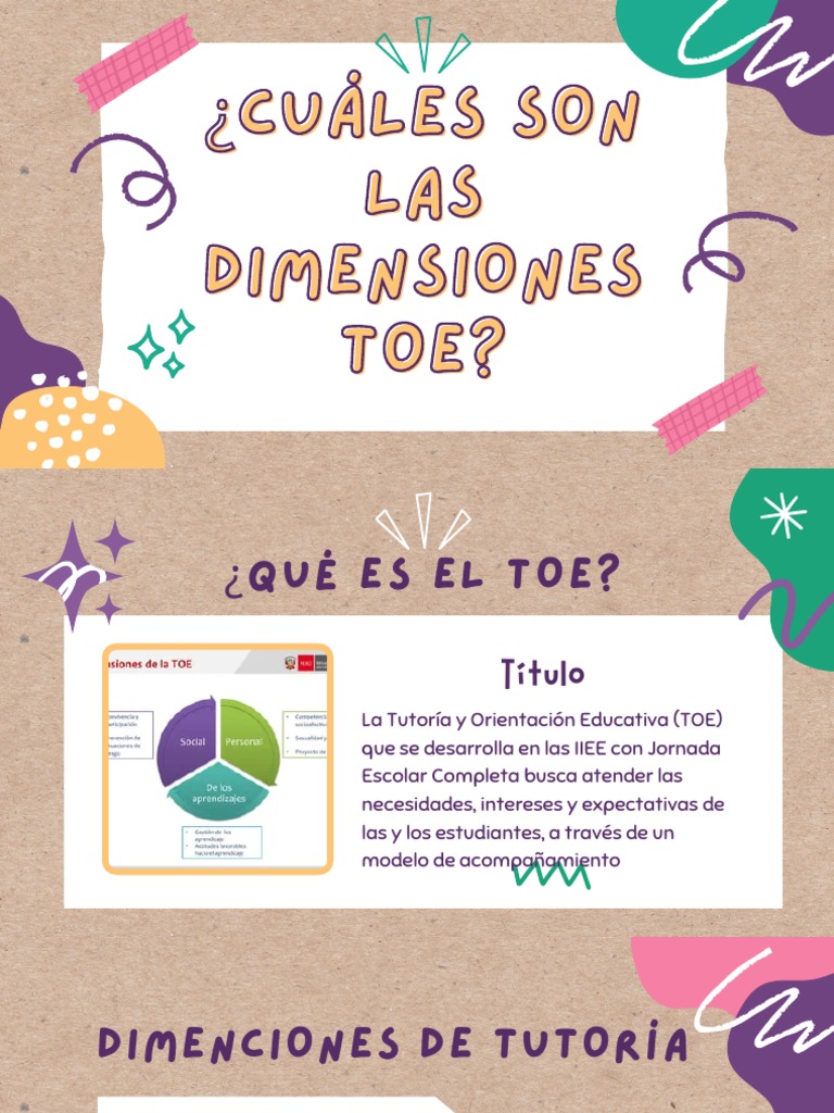 ¿Cuáles Son Las Dimensiones TOE PDF | PDF