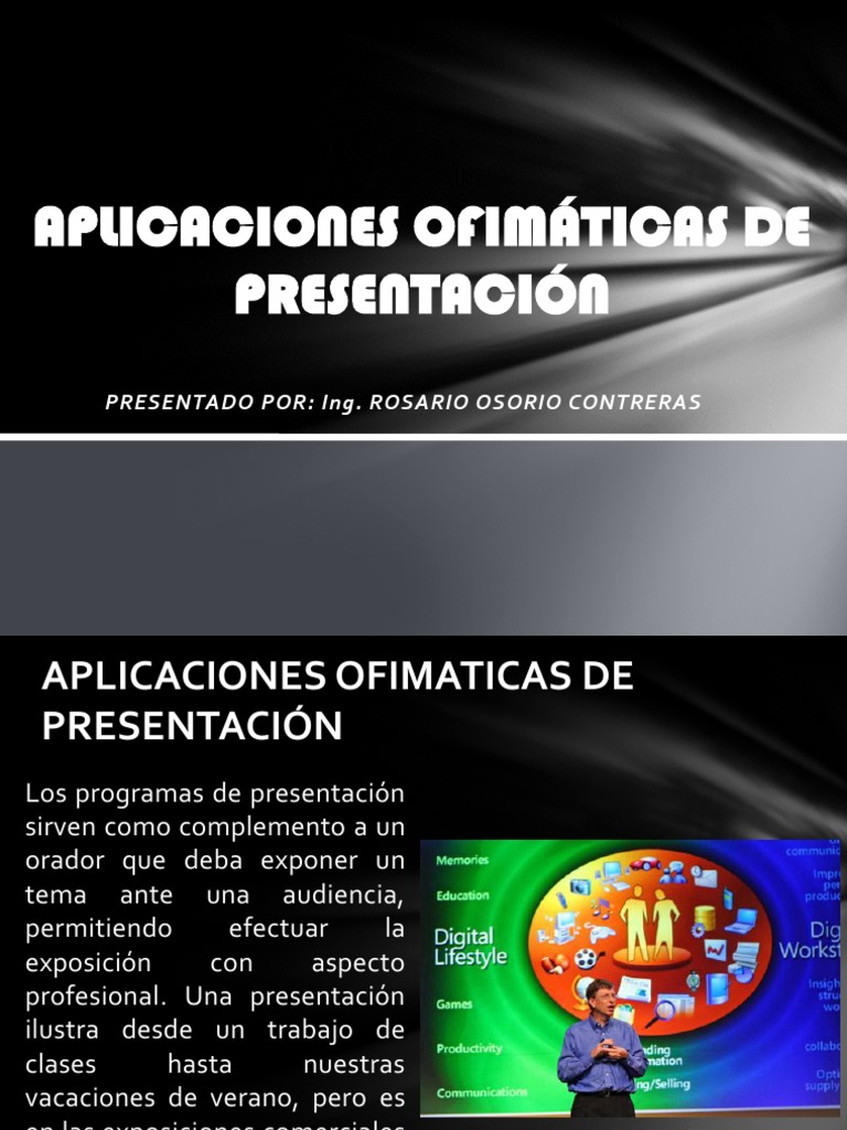 Tema Nro 04 Aplicaciones Ofimaticas de Presentacion | PDF | Microsoft ...