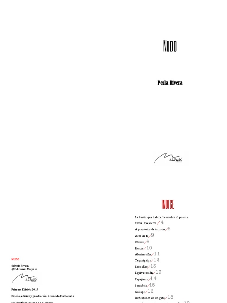 Nudo Perla Rivera | PDF