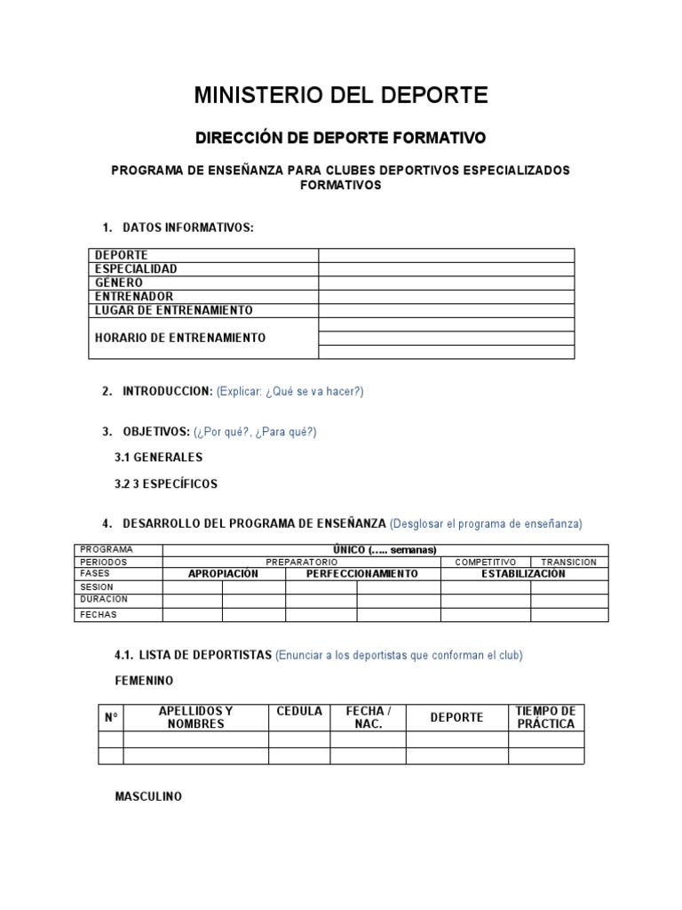 Programa de Enseñanza | PDF