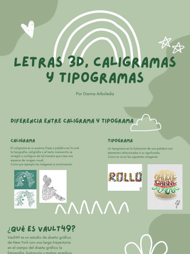 Caligramas y Tipogramas en 3D | PDF