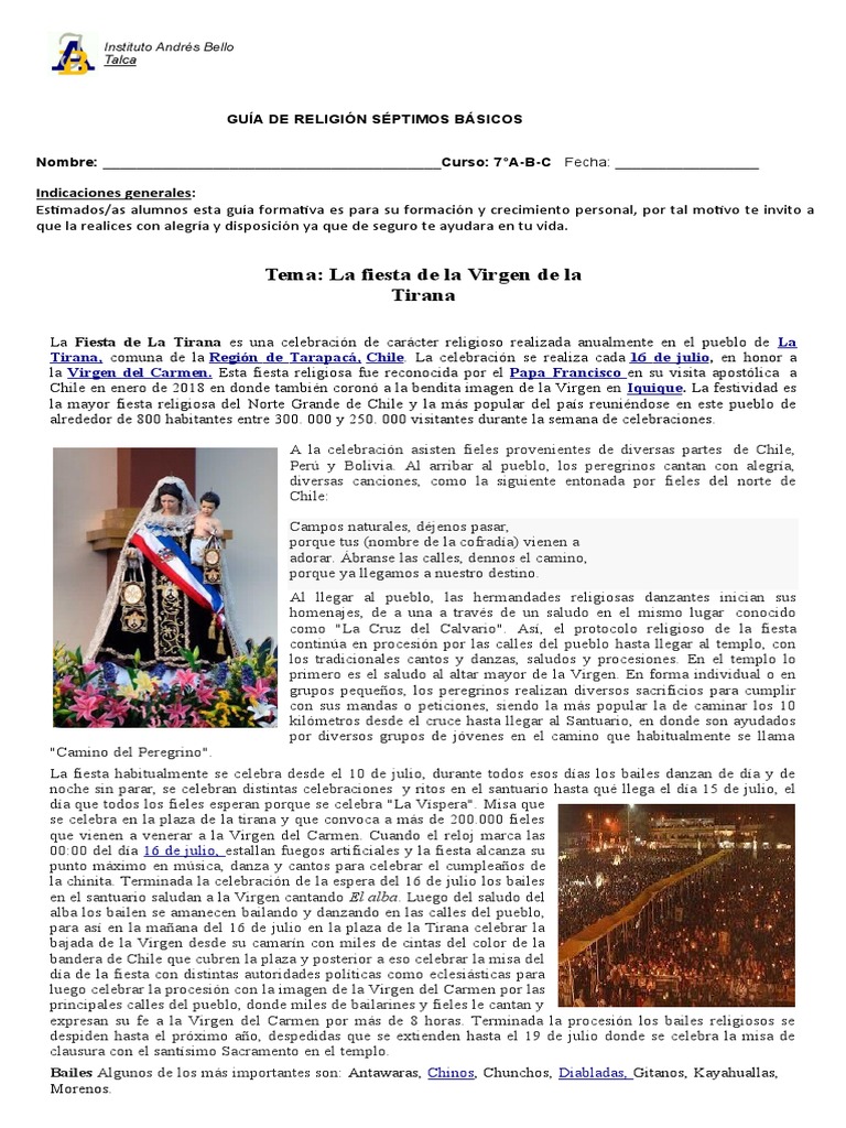 GUIA RELIGION Octavo | PDF