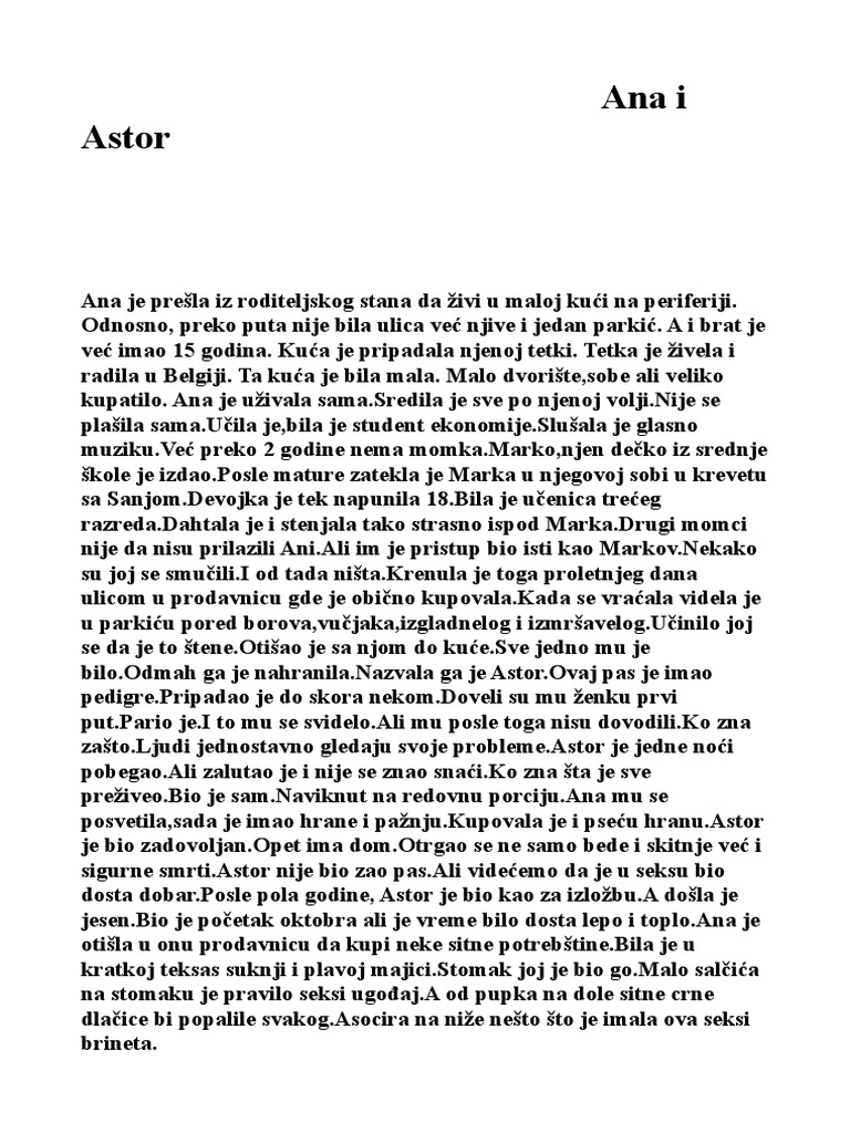 Ana I Astor - Odt | PDF
