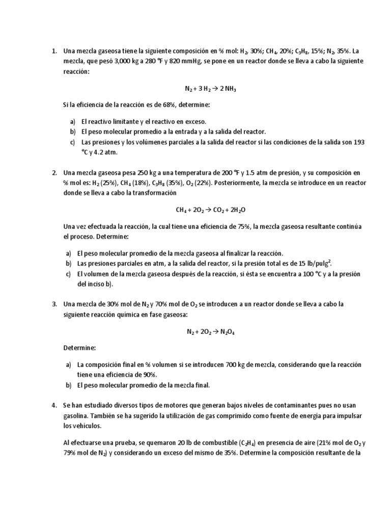 Problemario Unidad 2 BME | PDF