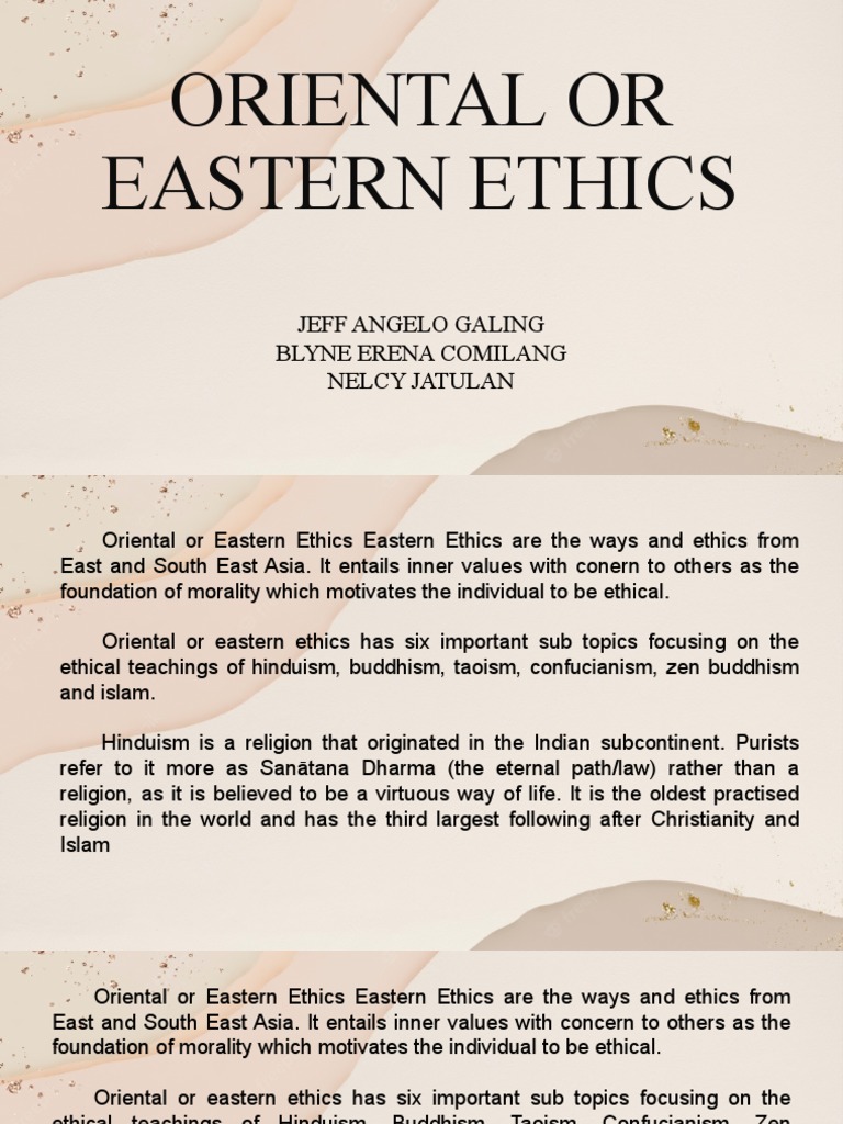 Eastern Ethics: Key Teachings Overview | PDF | Moksha | Bhagavad Gita