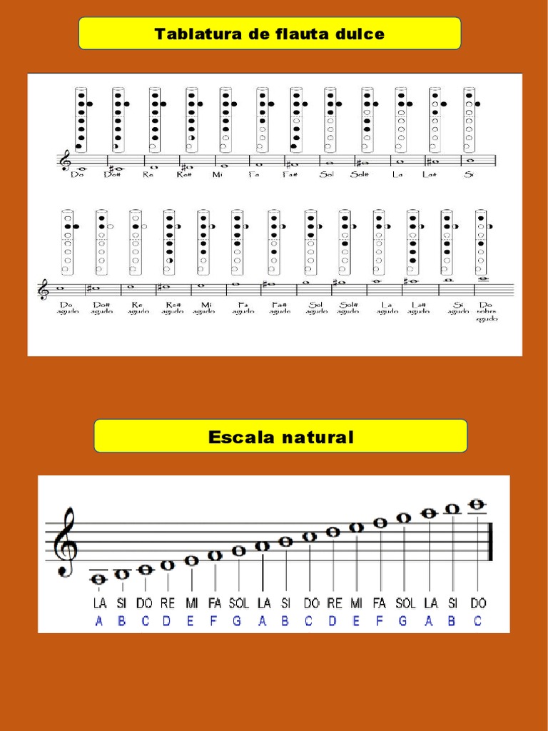 Tablatura de Flauta Dulce | PDF