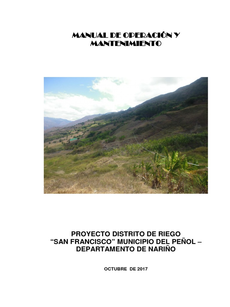 Manual de Operación y Mantenimiento - Peñol PDF | PDF