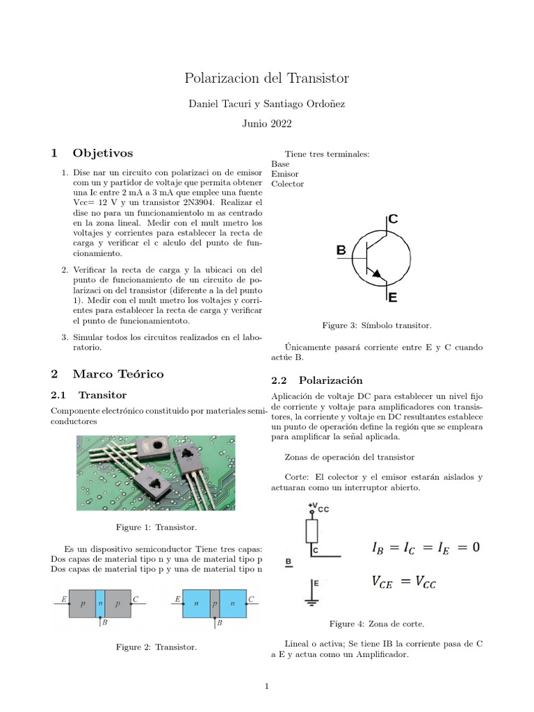 Practica 7 P60 | PDF | Transistor | Semiconductores