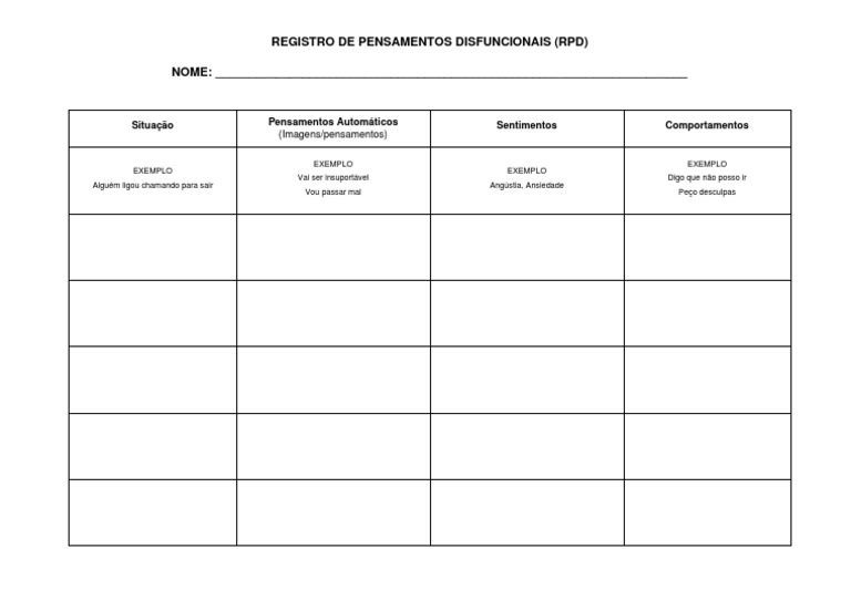 RPD - Beck (1990) PDF | PDF