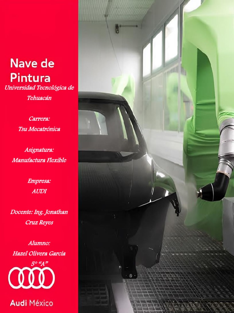 Proceso de Pintura en Audi: Etapas y Maquinaria | PDF
