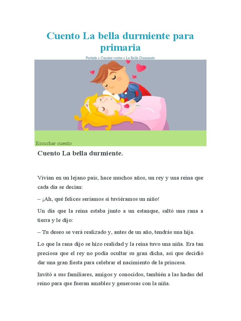 Cuento corto: La Bella Durmiente | PDF