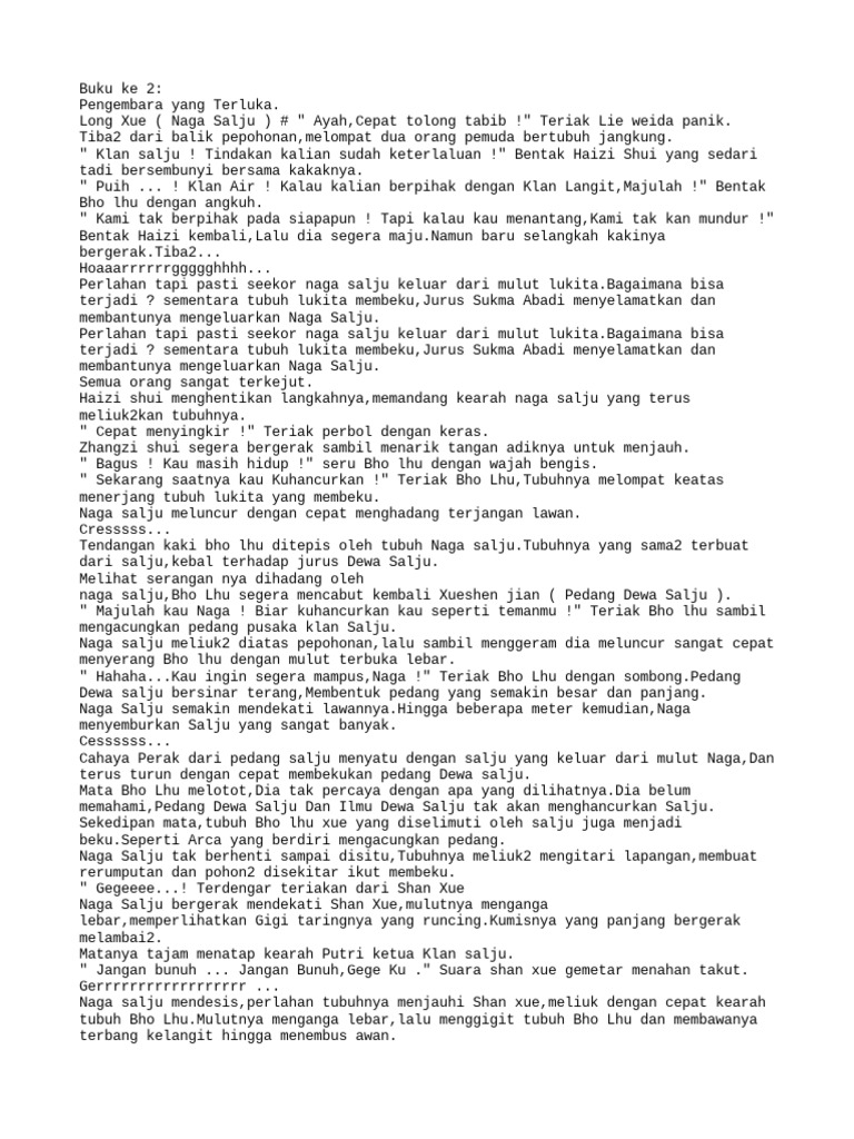 Lanjutan Titisan Dewa Naga | PDF