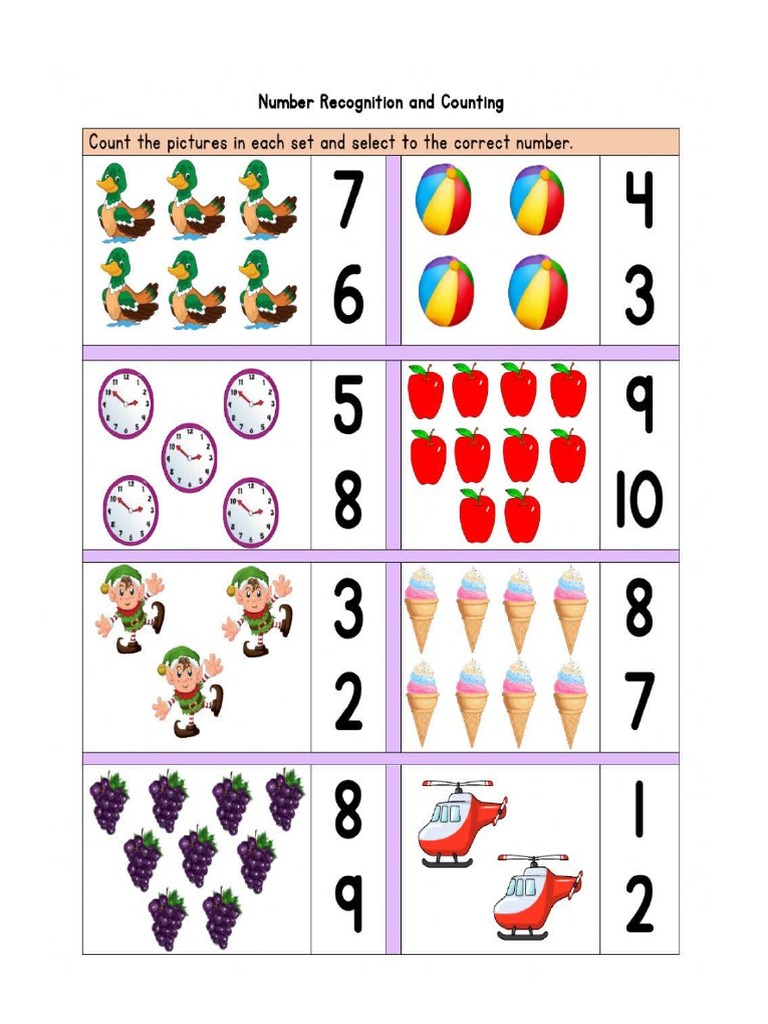 Numeracy Worksheets | PDF
