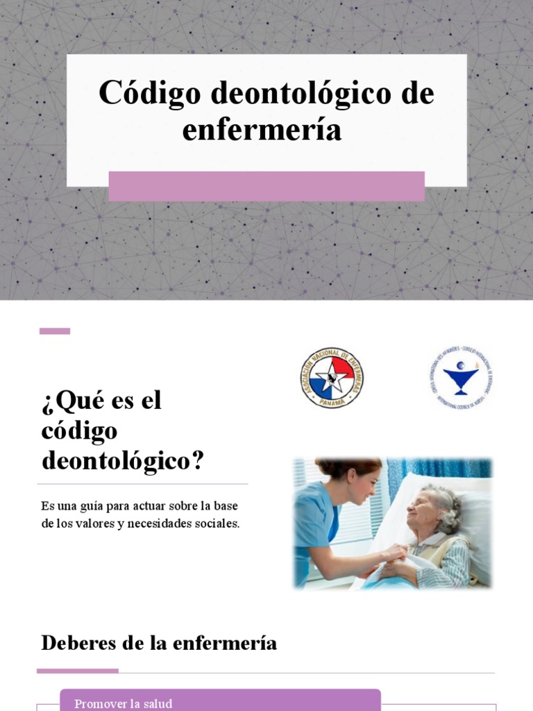 Código deontológico de enfermería.pptx | PDF