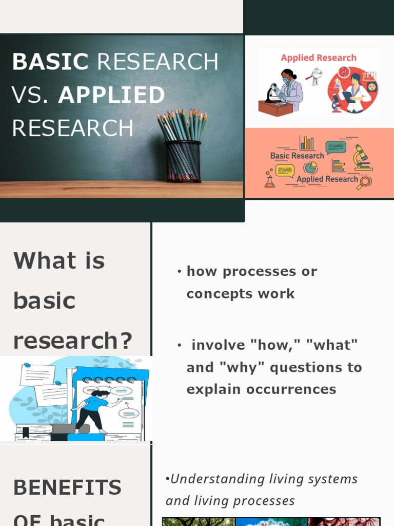 Basic vs. Applied Research Explained | PDF
