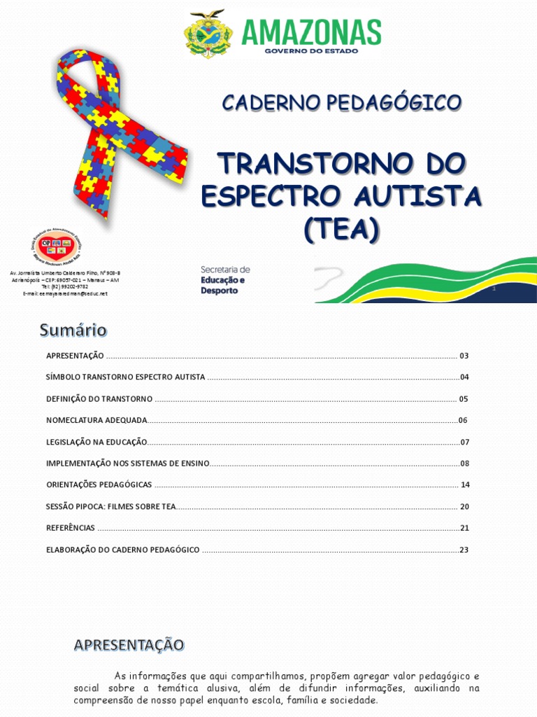 TEA - Caderno Pedagógico CAESP PDF | PDF