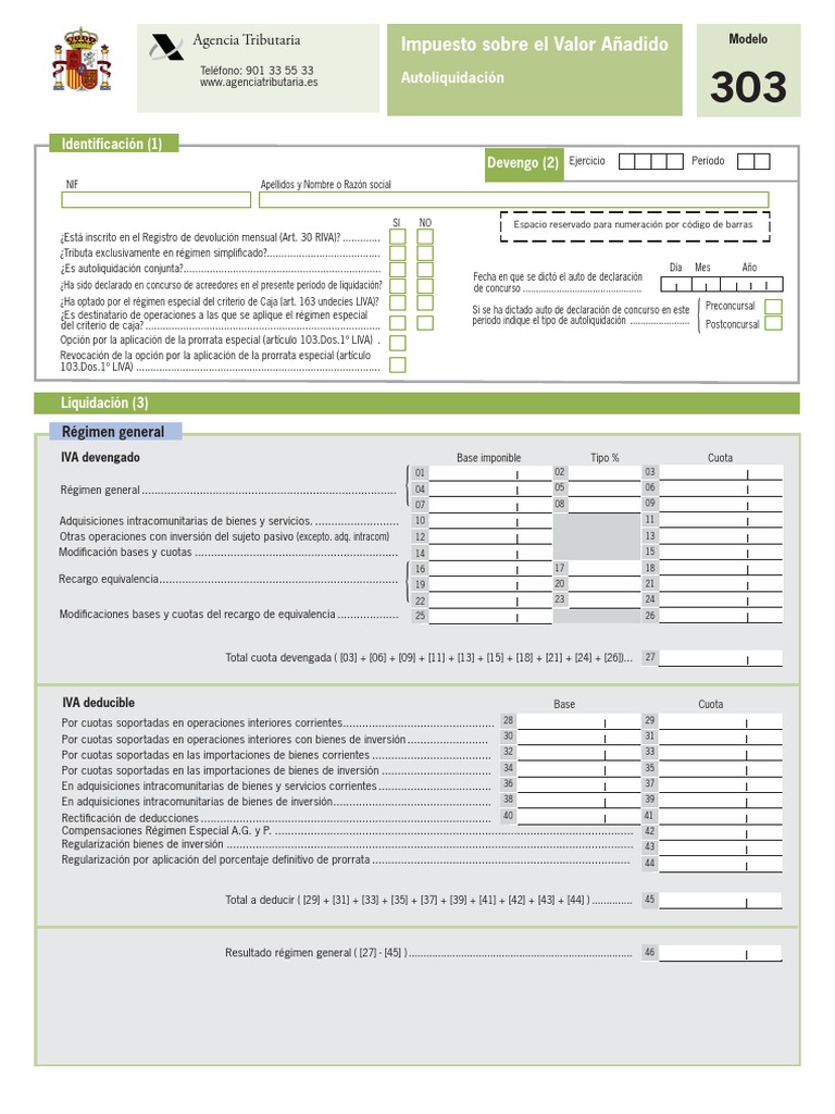 Modelo 303 PDF | PDF | Devengo | Liquidación