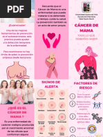 Tríptico Cáncer de Mama | PDF | Cáncer de mama | Pecho