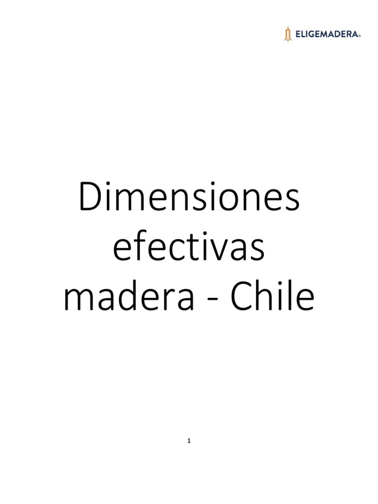 Tablas de dimensiones efectivas y tolerancias dimensionales para madera ...
