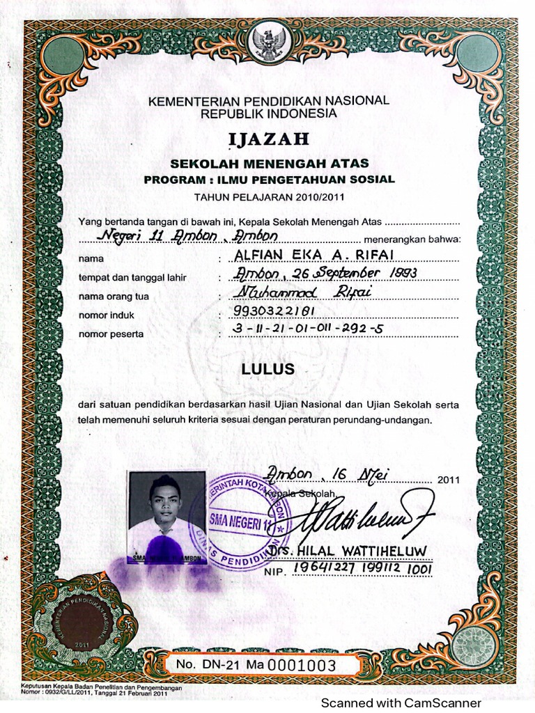 Ijazah Terakhir PDF | PDF