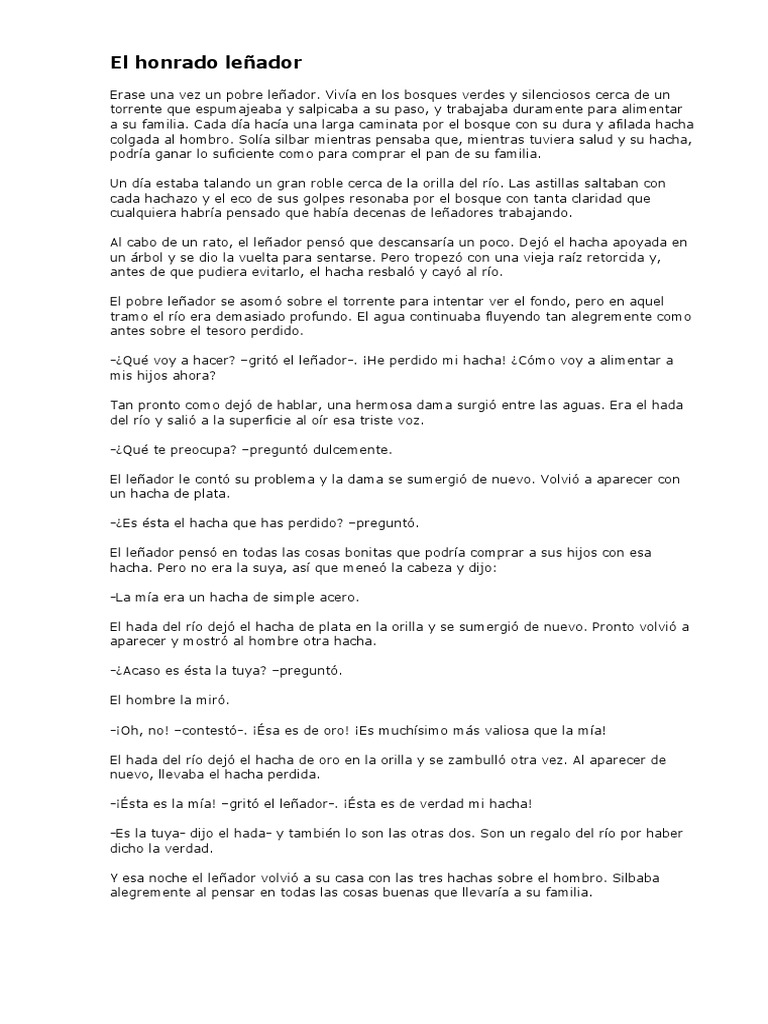 El Honrado Leñador | PDF