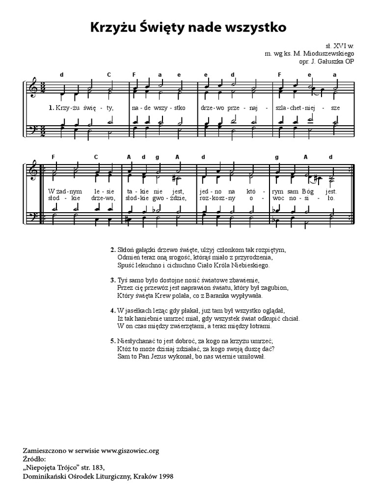 Krzyzu Swiety Nade Wszystko PDF | PDF