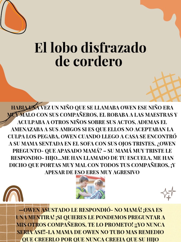 El Lobo Disfrazado de Cordero PDF | PDF