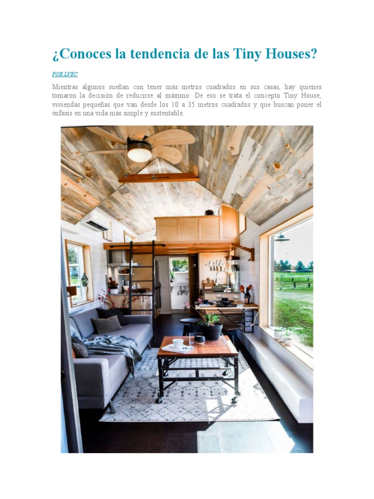 Tendencia Tiny Houses | PDF